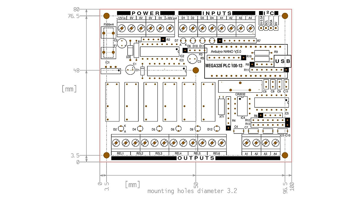 CANADUINO PLC MEGA328 DIY Kit for Arduino Projects