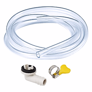 UOIENRT Air Conditioning External Unit Drainage Kit, AC Drain Hose Elbow Fitting for Window Air Conditioning Unit (10 Feet)