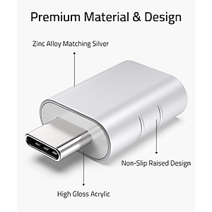 Syntech USB C to USB Adapter(2 Pack), USB-C Male to USB 3.0 Female Adapter Compatible with iPhone 15 Pro Max MacBook Pro Air 2023 iPad Mini Pro Surface Pro and Other Type C or Thunderbolt 4/3 Devices