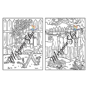 Farmhouse Coloring Book: Easy Countryside Designs with Cute Farm Animals, Beautiful Flowers and Relaxing Landscapes for Stress Relief and Relaxation