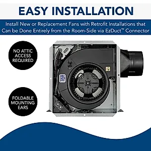 Broan Flex™ Series 80 CFM 0.7 Sones Humidity Sensing Ventilation Fan Energy Star®