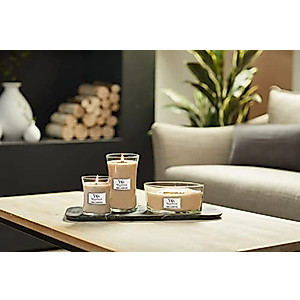 WoodWick Ellipse Candle, Tonka & Almond Milk, 16 oz.