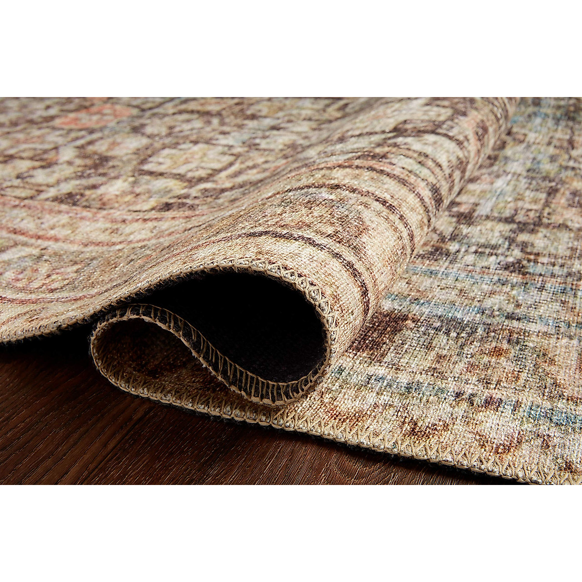 Loloi II Loren Charcoal/Multi 3'-6" x 5'-6" Accent Rug