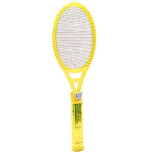 The Executioner Fly Killer Mosquito Swatter Racket Wasp Bug Zapper Indoor Outdoor (Yellow)