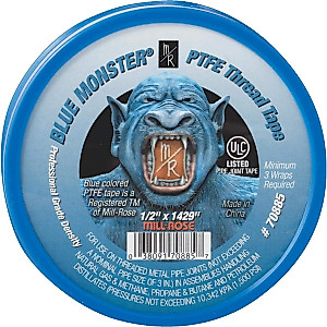 Mill-Rose 70885 Blue Monster PTFE Pipe Thread Sealant Tape, 1/2-Inch x 1429-Inches, Blue