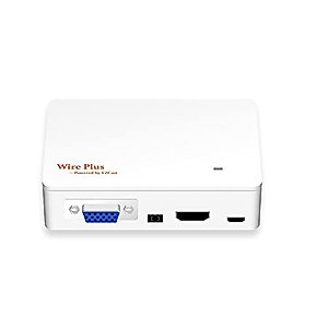 【Wire Plus】 HDMI VGA Converter Cable, Plug and Play for Apple iPhone/iPad to Mirror on HDTV Projector Monitor