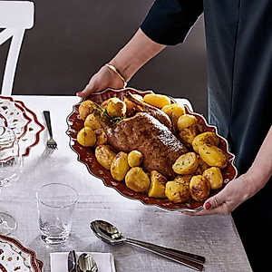 Villeroy & Boch Toy's Delight 50 x 31 cm Oval Platter, Red