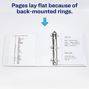 Avery® Heavy-Duty View 3 Ring Binder, 5" One Touch EZD® Rings, White, Pack Of 2 Binders