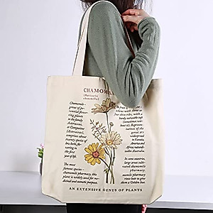 MAUKEN DAOLEN Canvas Graphic Tote Bag Aesthetic for Women Handbag