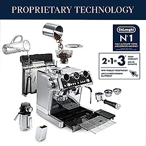 De'Longhi EC9665M La Specialista Maestro Espresso Machine, Stainless Steel, Silver,Black
