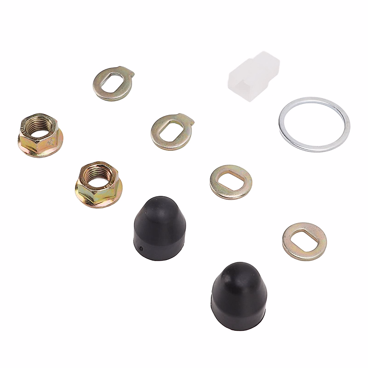 Alomejor M14 Nuts Washer Kit Hub Motor Nuts Kit Steel Hub Motor with 14mm Shaft for Electric Bikes Scooters