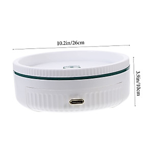 Zerodeko Rotating Spice Rack Kitchen Holder Makeup Holder Round Rotating Organizer Tray Cabinet Organizer Plastic Serving Tray Kitchen Seasoning Holder White pp to Rotate Desktop Food