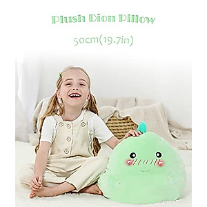 Binggle 20in Plush Dino Pillow Toys, Cute Stuffed Dinosaur Animal Doll Soft Plushies, Ideal Gift for Boys & Girls