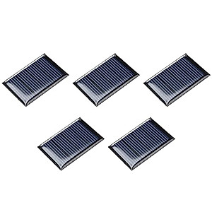 DMiotech 5 Pack 2V 60mA 43mm x 30mm Mini Solar Panel Cell for DIY Electric Power Project