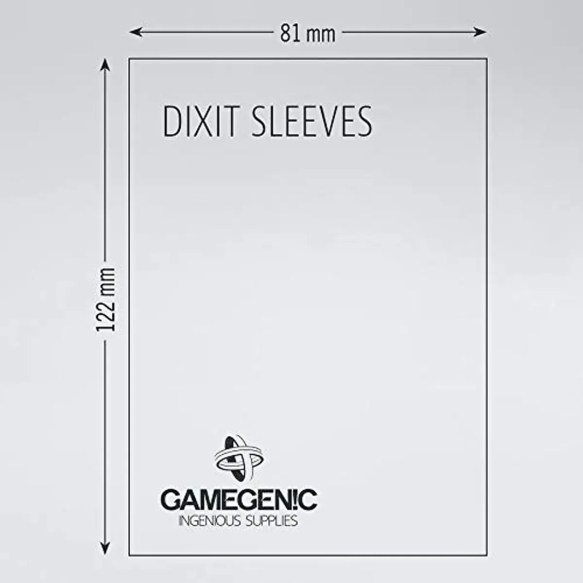 Prime Board Game Sleeves | Pack of 90 Extra-Clear Sleeves | 81 by 122 mm Card Sleeves Optimized for Use with Dixit and Mysterium | Premium Card Protection | FFG Sand Color Code | Made by Gamegenic