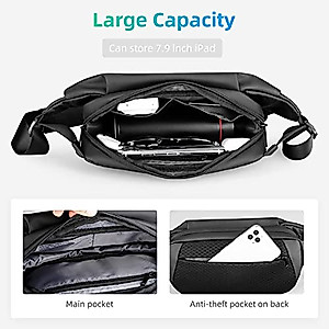 MARK RYDEN Water-proof Business laptop Backpack Fits 17.3'' Laptop&Chest Bag Slim Crossbody Bag Waterproof Cycling Travel Daypack