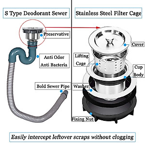 AVIMYA Upgraded Kitchen Sink Freestanding Utility Sink Laundry Cabinet Wash Basin with Hot and Cold Faucet for Balcony Garage Bathroom, Easy to Assemble/20.8X15.3In