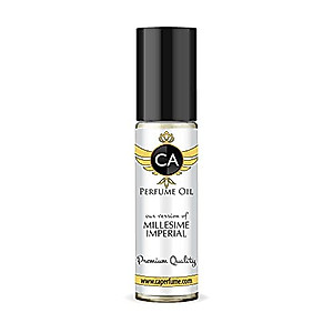 CA Perfume Impression of Millesime Imperial For Women & Men Replica Fragrance Body Oil Dupes Alcohol-Free Essential Aromatherapy Sample Travel Size Concentrated Long Lasting Roll-On 0.3 Fl Oz/10ml