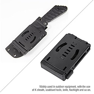 Camping Multifunctional Bladee Sheath Clamp Nylon Hardware For Outdoor Black