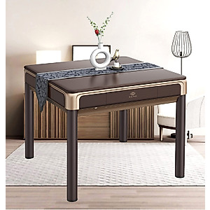 usamjtable Automatic Mahjong Table4-Legs Dining Table Style with 44mmTiles Hard Tabletop Cover Included