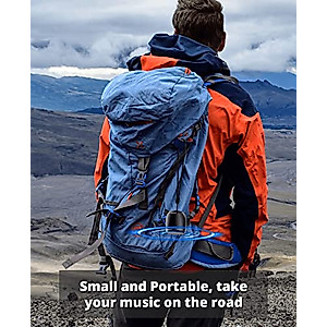 comiso Bluetooth Speakers with Stereo Sound, Punchy Bass Mini Speaker with Built-in-Mic, Hands-Free Call, Small Speaker with Brief Design. Portable Speaker for Hiking, Biking, Car, Gift, iPhone.