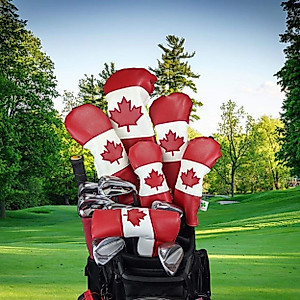 Foretra - Limited Edition Canada Flag Driver Head Cover - Tour Quality Golf Club Cover - Style and Customize Your Golf Bag