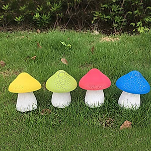 Solar Mushroom Light Solar Powered Garden Lights Outdoor Waterproof Decorative Led Solarâ€‚Light for Garden Lawn Yard,Red,210222QY01-1-8640-1653328241,12x14.5cm/4.7x5.7in