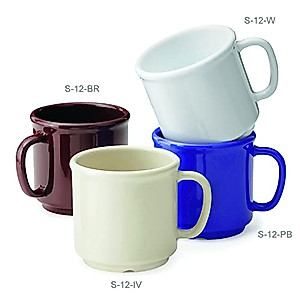 G.E.T. S-12-BR-EC Shatter-Resistant Coffe Mug, 12 Ounce, Brown (Set of 4)
