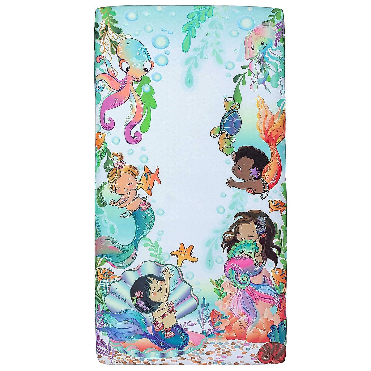 Baby Titi - Mermaid and Fairy Crib Sheets for Girls Bundle
