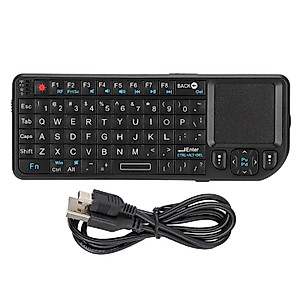 125 2.4G Mini Wireless Keyboard with Touchpad Mouse, 69 Keys USB Wireless Keyboard, 3-in-1 Multifunction UKB-100-RF USB Pocket Mini Wireless Keyboard for PC/Tablets/TV/Xbox/Smartphones