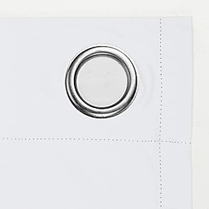 Sun Zero Columbia Thermal Insulated 100% Blackout Grommet Curtain Single Panel, 50" x 84", White