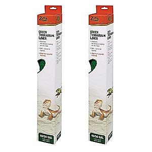 Zilla 2 Pack of Terrarium Liners, 40/50 Gallon, Green