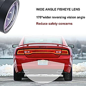 Rear View Backup Camera Compatible with Chrysler 300 Dodge Charger 2011 2012 2013 2014 Park Assist Camera Replaces# 56054058AH 56054058AD 56054058AE 56054058AF 56054058AG