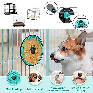Lick Mat for Dogs, Dog Crate Lick Pads Slow Feeder, Lick Pad Crate Training Toy Crate Lick Plate,Very Suitable Peanut Butter, Treats Yogurt, Bolognese, for Boredom and Anxiety Relief Licking Pad