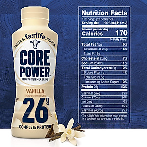 Core Power High Protein (26g) Shake, Vanilla, 14 fl oz