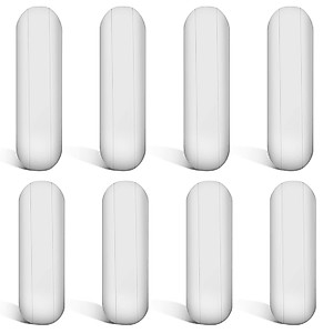 Weewooday PTFE Magnetic Stirrer Mixer Stir Bar Set, White Color, Stir Rod Magnetic, Laboratory Bar, Stir Plate Bar, Stir Plate Magnet Stick(8 Pieces,25 mm/ 1 Inch and 30 mm/ 1.18 Inch)