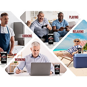 OASSIE Father's Day Gifts For Dad from Daughter Son - Saurus Papa 20 oz Stainless Steel Insulated Coffee Tumbler with Lid - Fathers Day Christmas Birthday Gifts For Dad Father Papa, Cool Stuff for Men