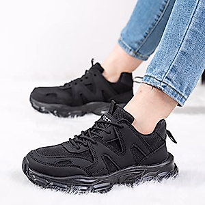 SYLPHID Steel Toe Shoes for Women, Womens Steel Toe Sneakers, Women’s Safety Work Shoe Breathable Lightweight, Slip Resistant