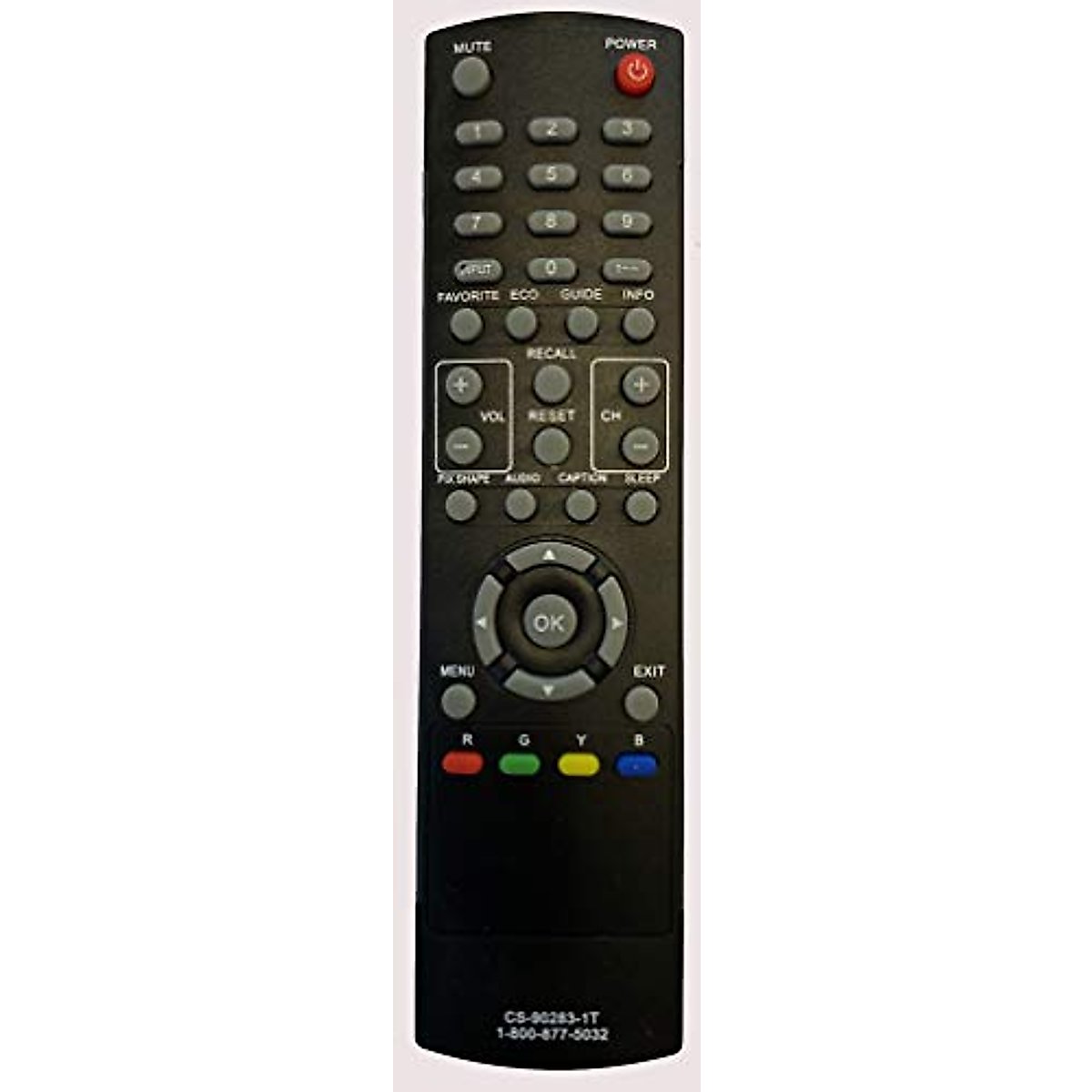 New CS-90283-1T Remote Control Replaced for SANYO TV DP32242 DP55441 DP46142 DP40142 DP42142 DP32640 DP42740 DP42841 DP46841 DP50741 DP50842 DP24E14
