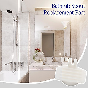 Luomorgo 3 Pcs Cup Seal & Diverter Gate Compatible with Bathtub Spout, Shower Tub Spout Replacement Parts