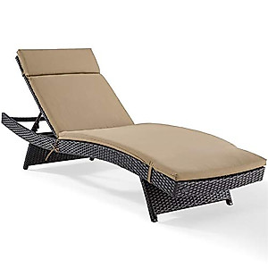 Crosley Biscayne Outdoor Wicker Chaise Lounge White/Brown Brown/Mocha