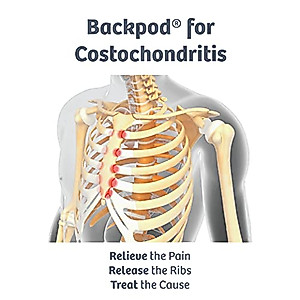 Backpod (Authentic Original) - Premium Treatment for Neck, Upper Back and Headache Pain from hunching over Smartphones and Computers, Home Treatment Program for Costochondritis, Tietze Syndrome and Thoracic Stretching