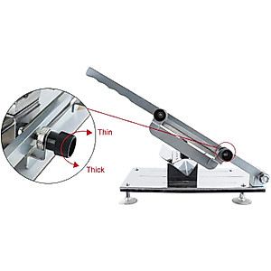 HYDDNice Meat Slicer Stainless Manual Meat Cutter Slicing Machine RollMeat Slicer Vegetable Meat Cheese Food Slicer Meat Cleavers for Home Kitche