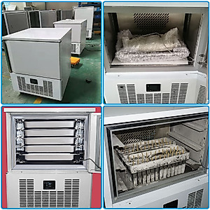 Kolice Commercial 5 Trays Blast Chiller & Freezer, Chest Freezer, Blast Freezer, Dumpling Freezer, Batch Freezer for Pastry, Hard ice Cream, Chicken, Fish, Dessert etc. -40°F