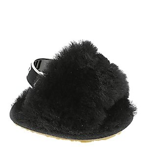 UGG Baby Fluff Yeah Slide Slipper, Black, 4-5 Infant