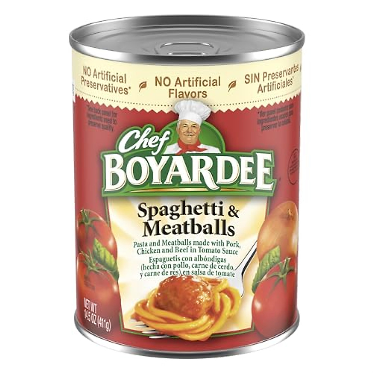 Chef Boyardee Spaghetti and Meatballs, 14.5 oz, 24 Pack