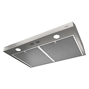 Broan-NuTone BCSD136SS Glacier Range Hood with Light, Exhaust Fan for Under Cabinet, Stainless Steel, 36-inch