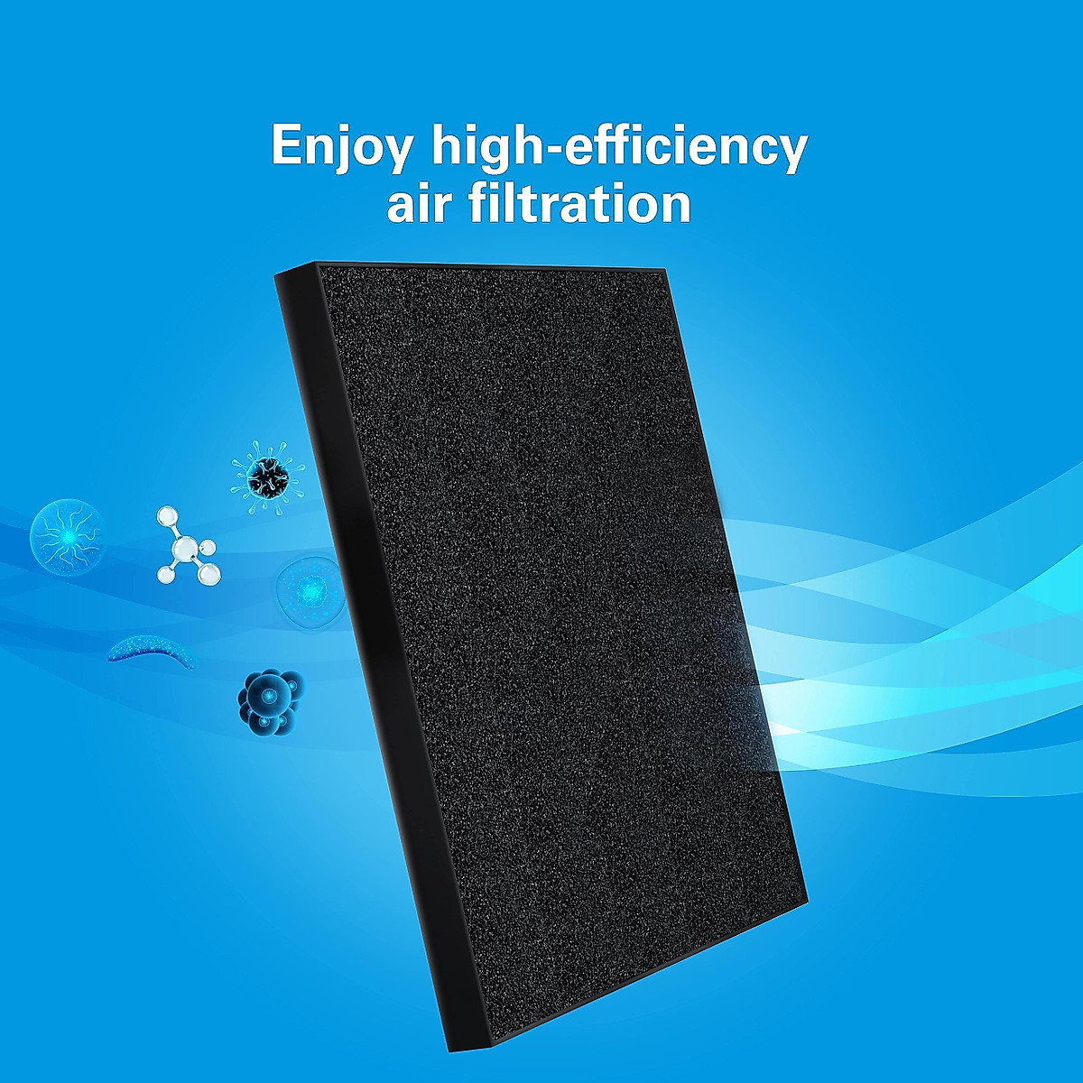 Daikin Carbon Filter, Air Purifier Filter Replacement, Air Purifiers Filters, Removes Odor Molecules, Gases and Other Air Contaminants (Carbon Filter for MCB50YSAU)