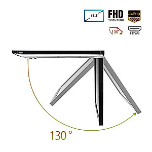 17.3" Car Overhead Flip Down Monitor Screen Dispaly 1080P Video HD Digital TFT Screen Wide Screen Ultra-Thin Mounted Car Roof Player HDMI IR FM USB SD