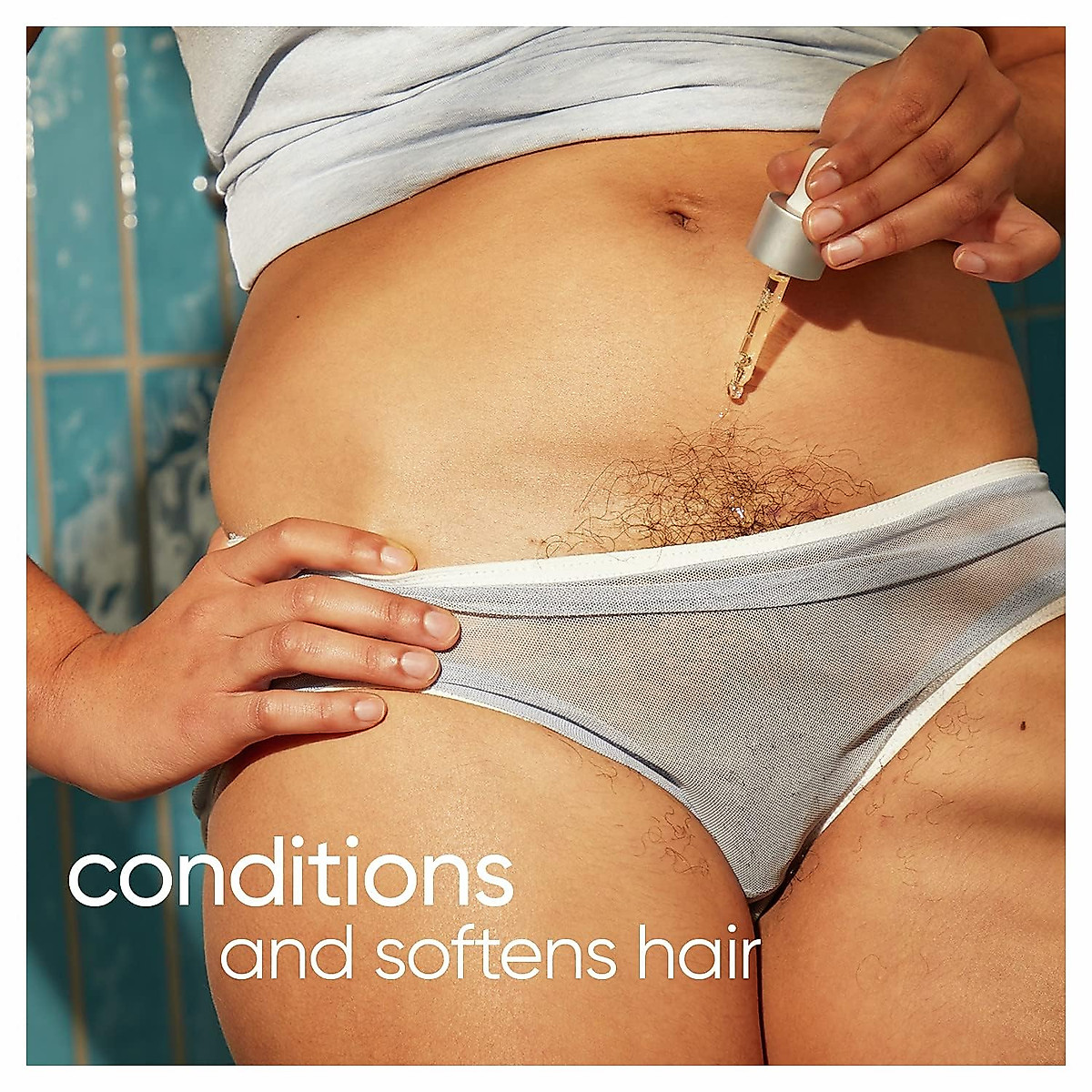 Gillette Venus Intimate Grooming Softening Oil for Bikini Pubic Hair and Skin, 1 oz